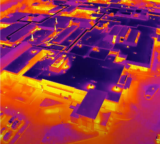 Drones equipped with thermal cameras are used by property owners to ...